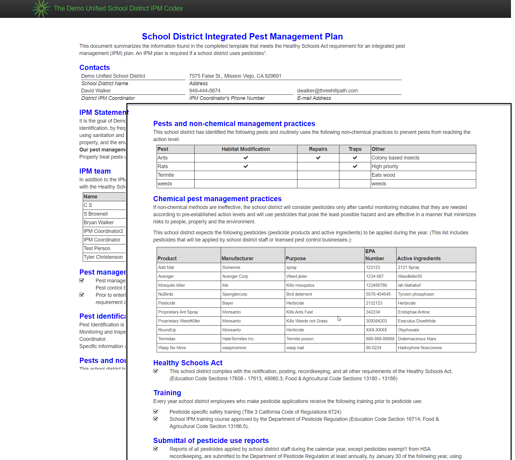 IPM Codex- Making compliance easier - Codex Tools